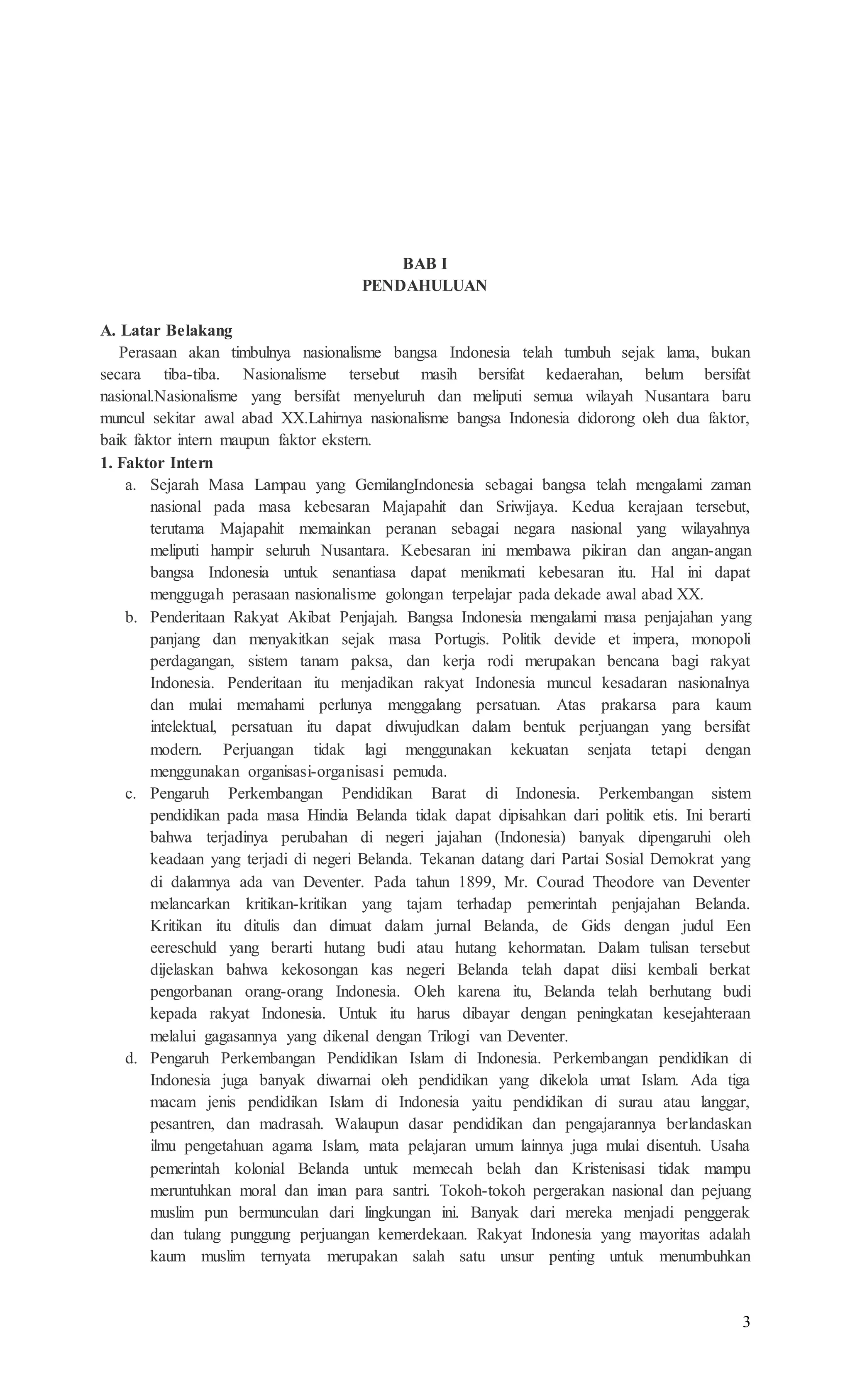 Perjuangan organisasi pergerakan kebangsaan | PDF