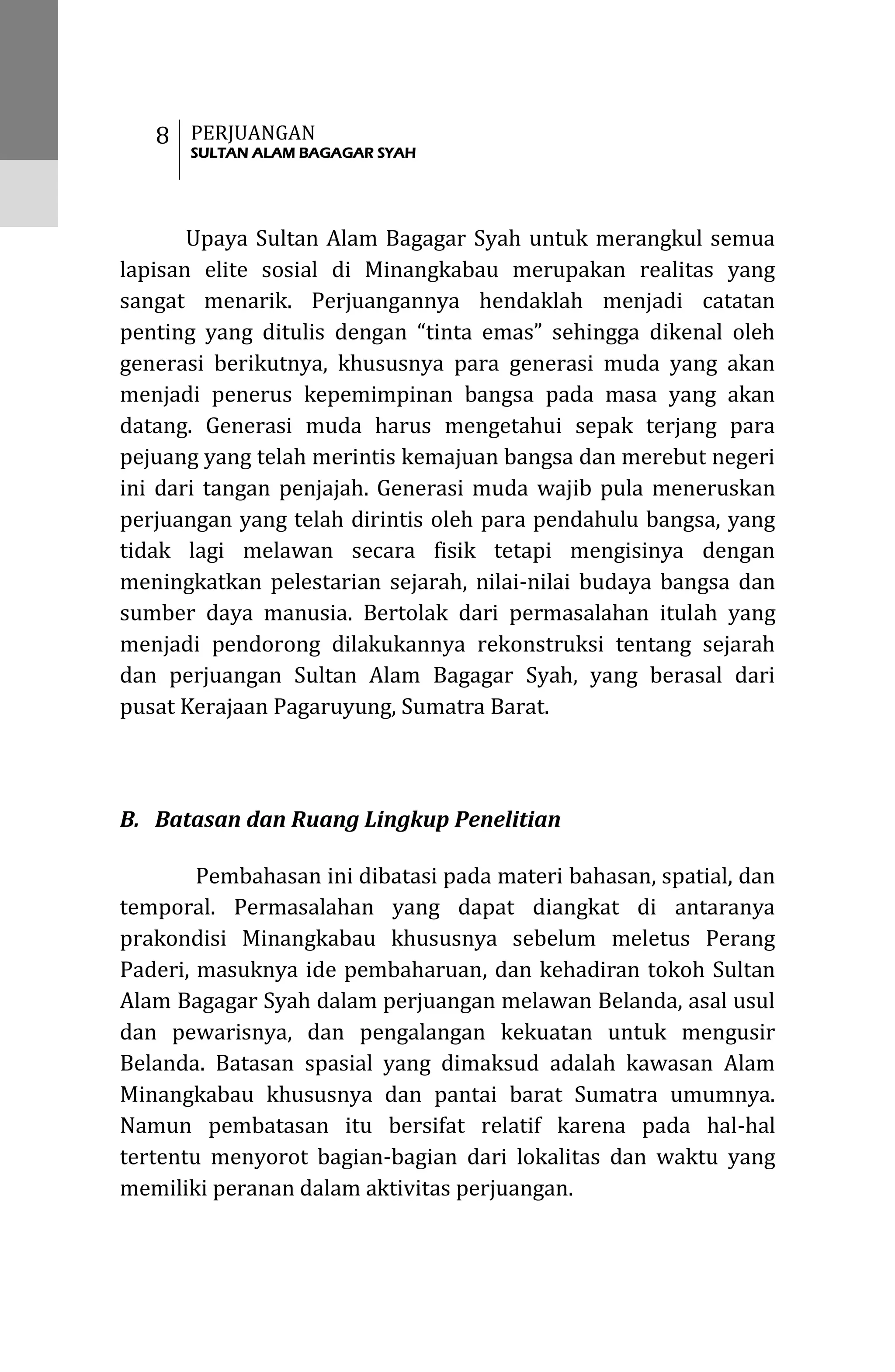 PERJUANGAN SULTAN ALAM BAGAGAR SYAH DALAM MELAWAN PENJAJAH BELANDA DI ...