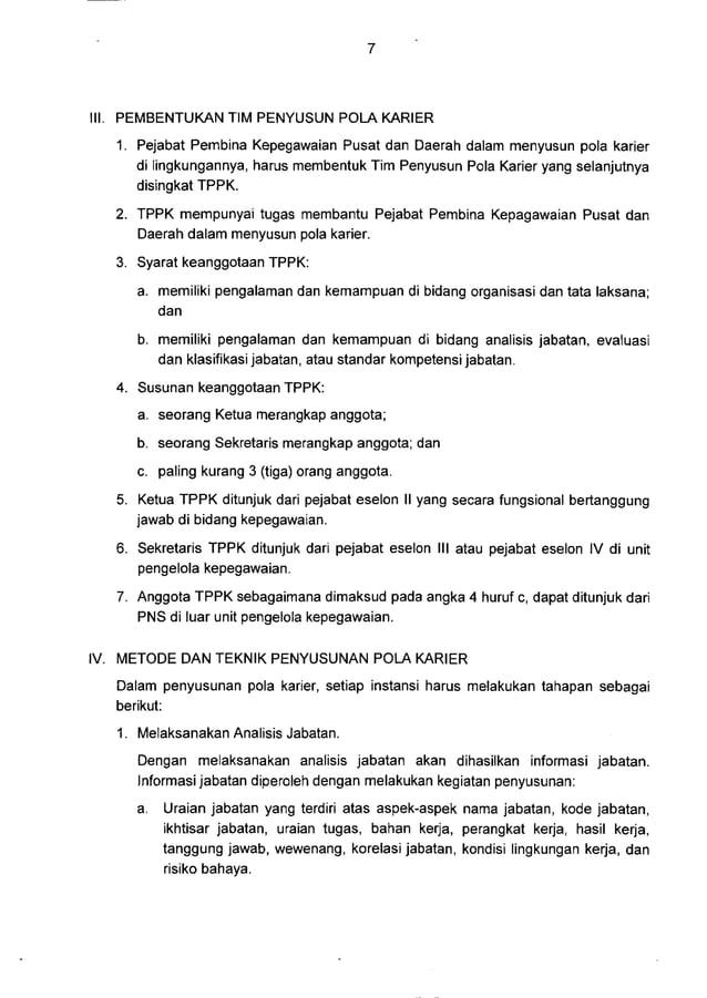 Perka bkn-nomor-35-tahun-2011-pedoman-penyusunan-pola-karier-pegawai-negeri-sipil | PDF