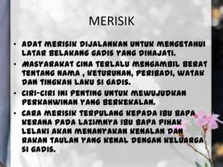 Perkahwinan tradisional masyarakat cina | PPTX