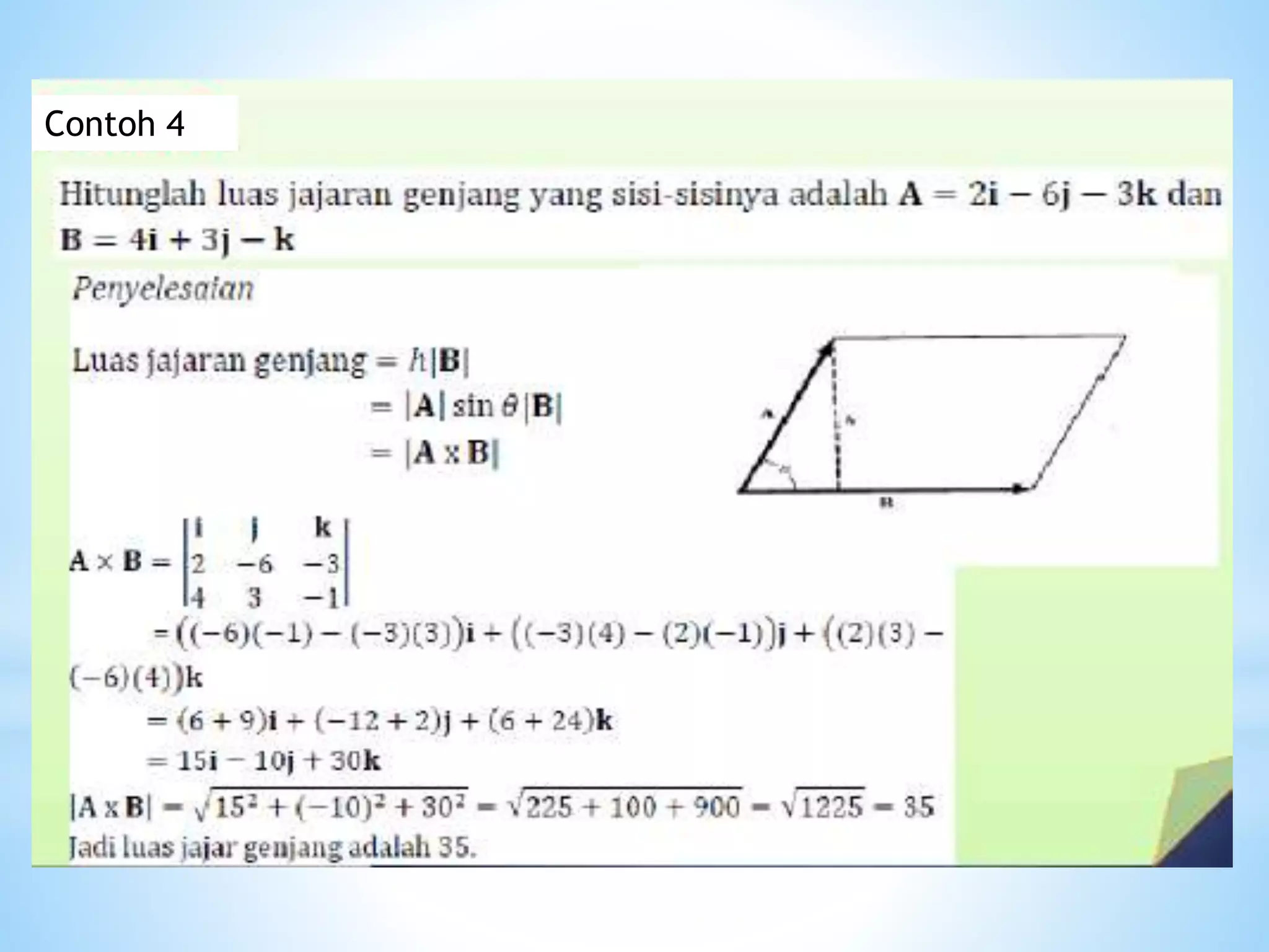 Perkaian silang dua vektor kls x ipa pJJ sma kmn 2-ds | PPTX