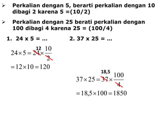 Perkalian 5 dan 25 | PPTX