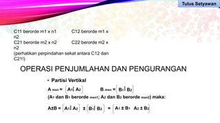 Perkalian matrik elementer | PPT