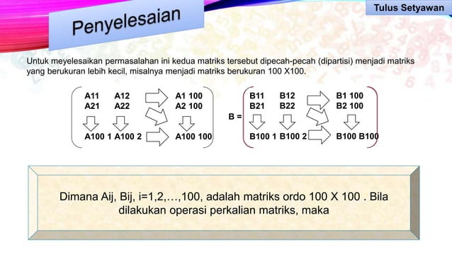 Perkalian matrik elementer | PPTX