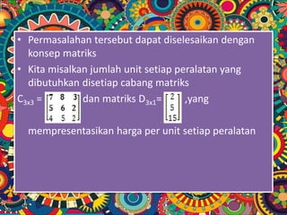 Perkalian matriks | PPTX