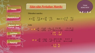 Perkalian matriks | PPTX