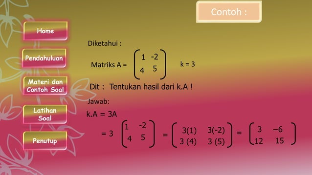 Perkalian matriks | PPT