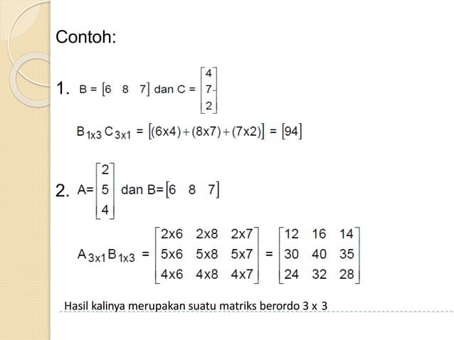 Matriks kelas xi pert 4 | PPTX