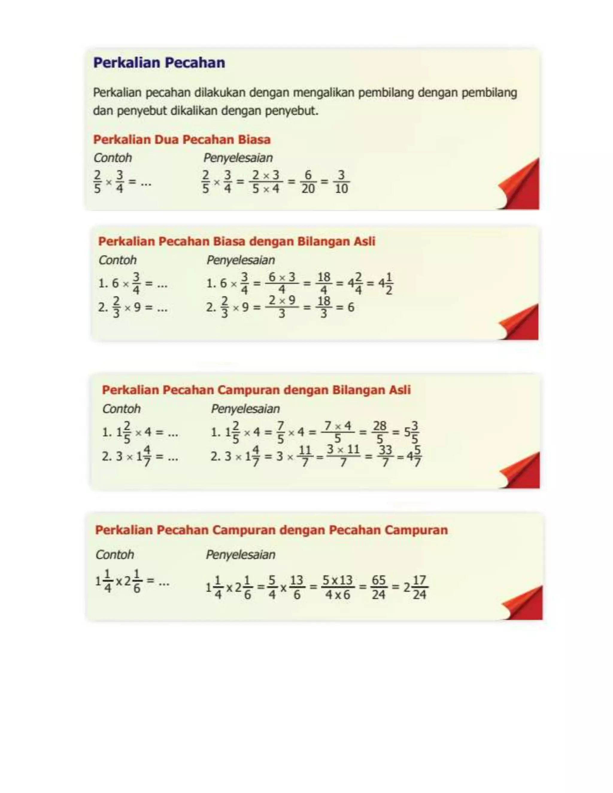 Perkalian pecahan | DOCX