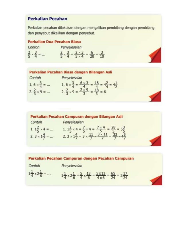 Perkalian pecahan | DOCX