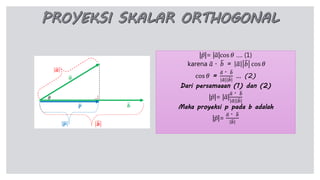 vektor dan proyeksi vektor | PPTX