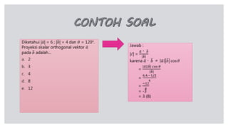 vektor dan proyeksi vektor | PPTX