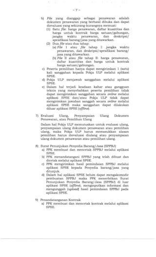 Perka lkpp nomor 1 tahun 2015 tentang e tendering | PDF