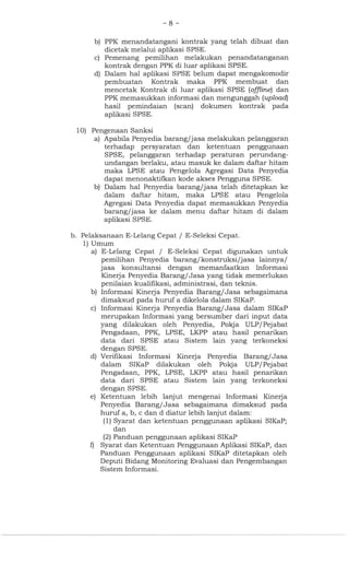 Perka lkpp nomor 1 tahun 2015 tentang e tendering | PDF