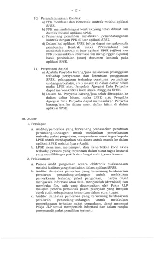 Perka lkpp nomor 1 tahun 2015 tentang e tendering | PDF