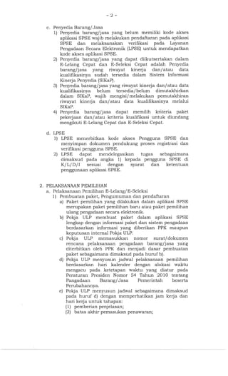Perka lkpp nomor 1 tahun 2015 tentang e tendering | PDF