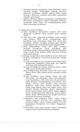 Perka lkpp nomor 1 tahun 2015 tentang e tendering | PDF