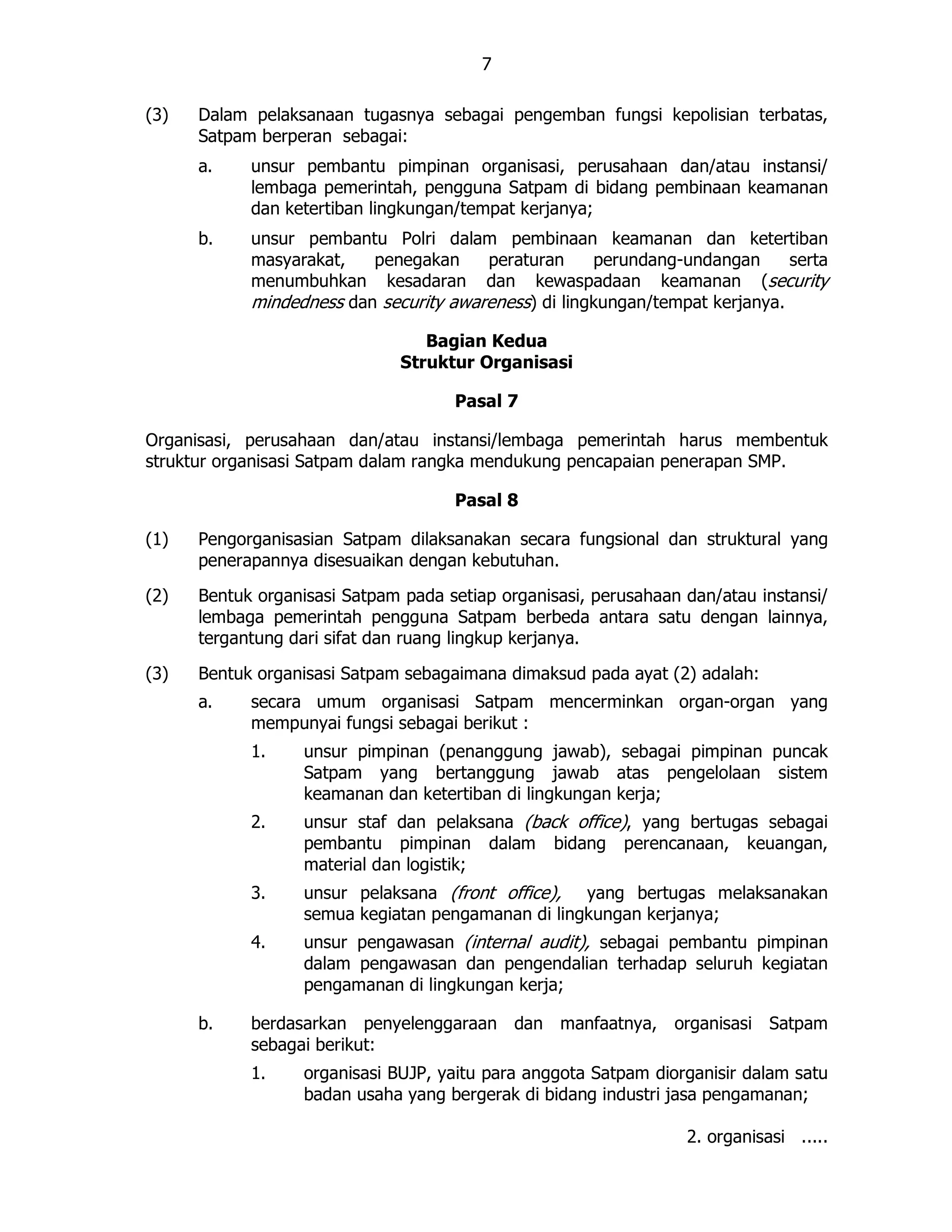 Perkap no-24-tahun-2007 | PDF