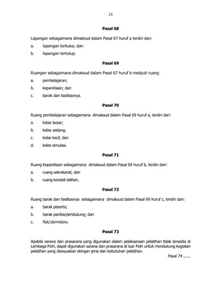 Perkap no 19 th 2010 ttg pelatihan polri | PDF