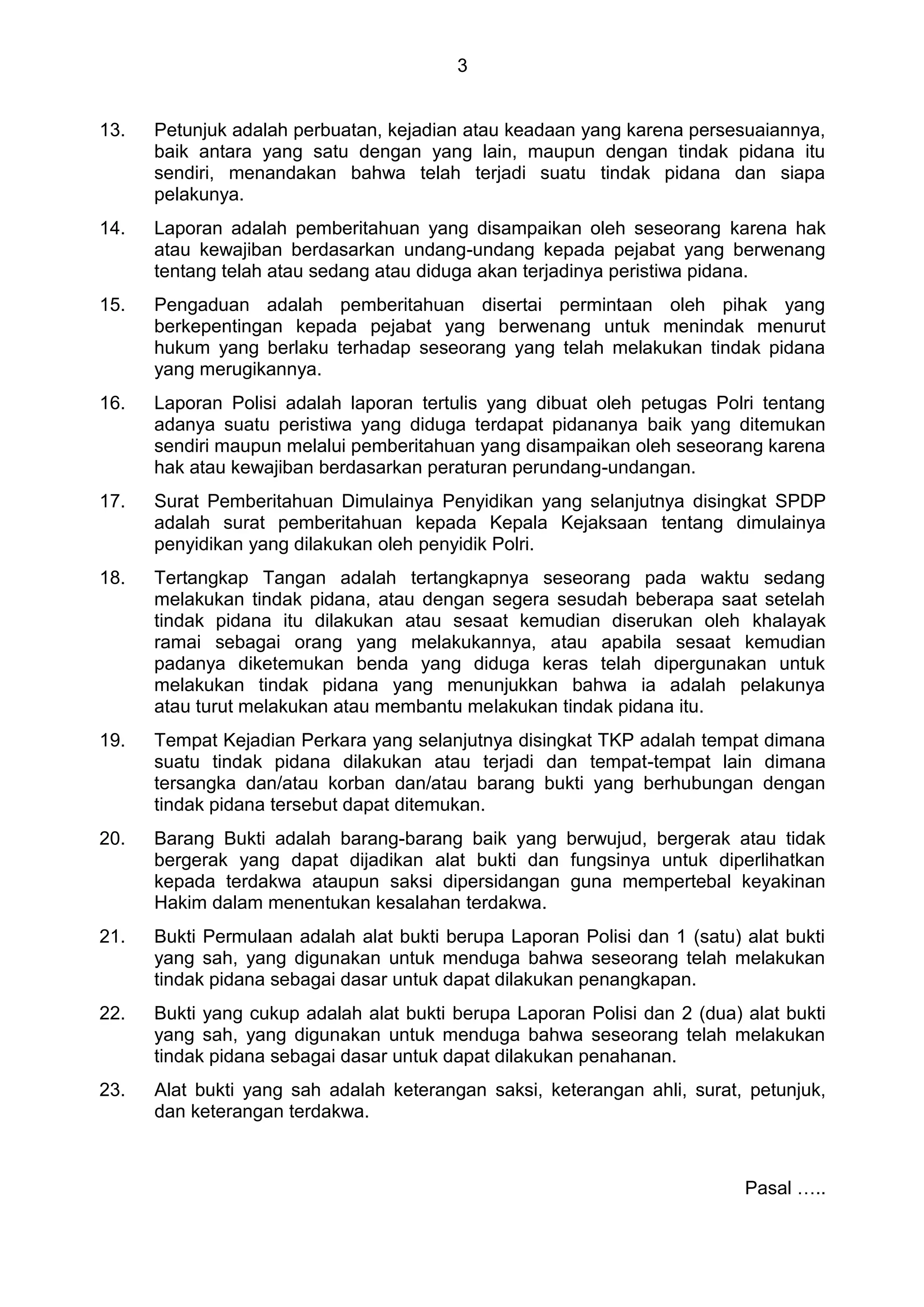 Perkap nomor 14 tahun 2012 tentang manajemen penyidikan tindak pidana | PDF