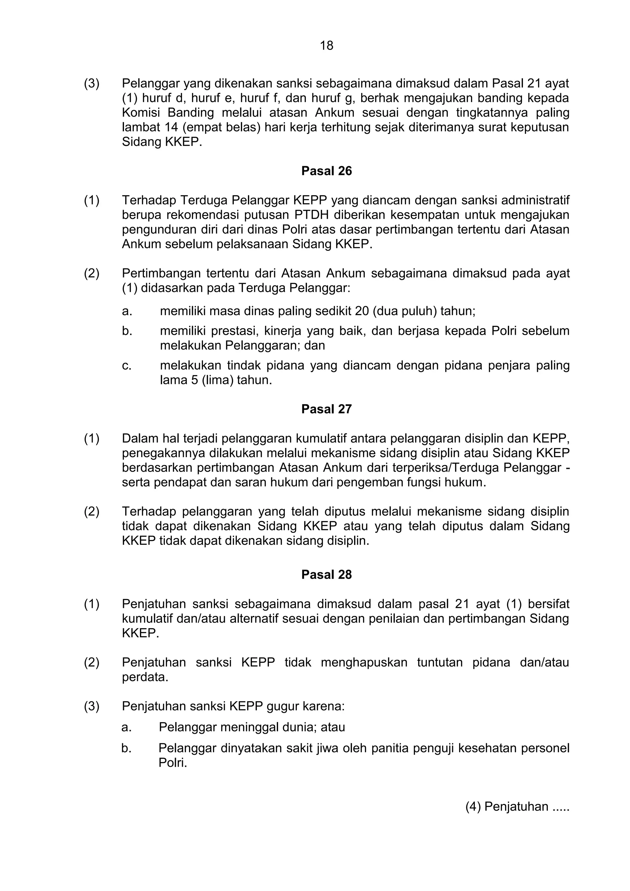 Perkap nomor 14 th 2011 ttg kode etik profesi | PDF