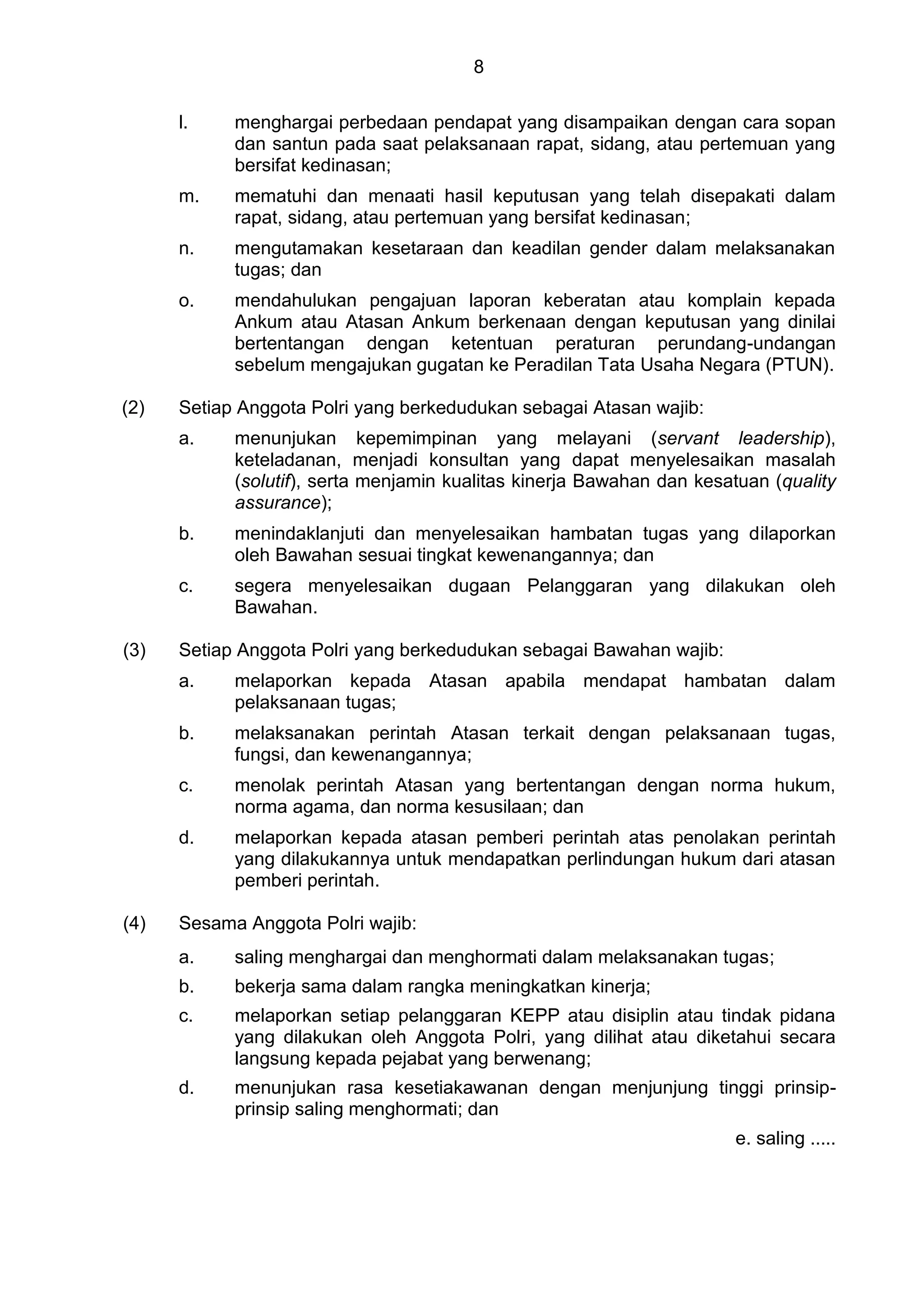 Perkap nomor 14 th 2011 ttg kode etik profesi | PDF
