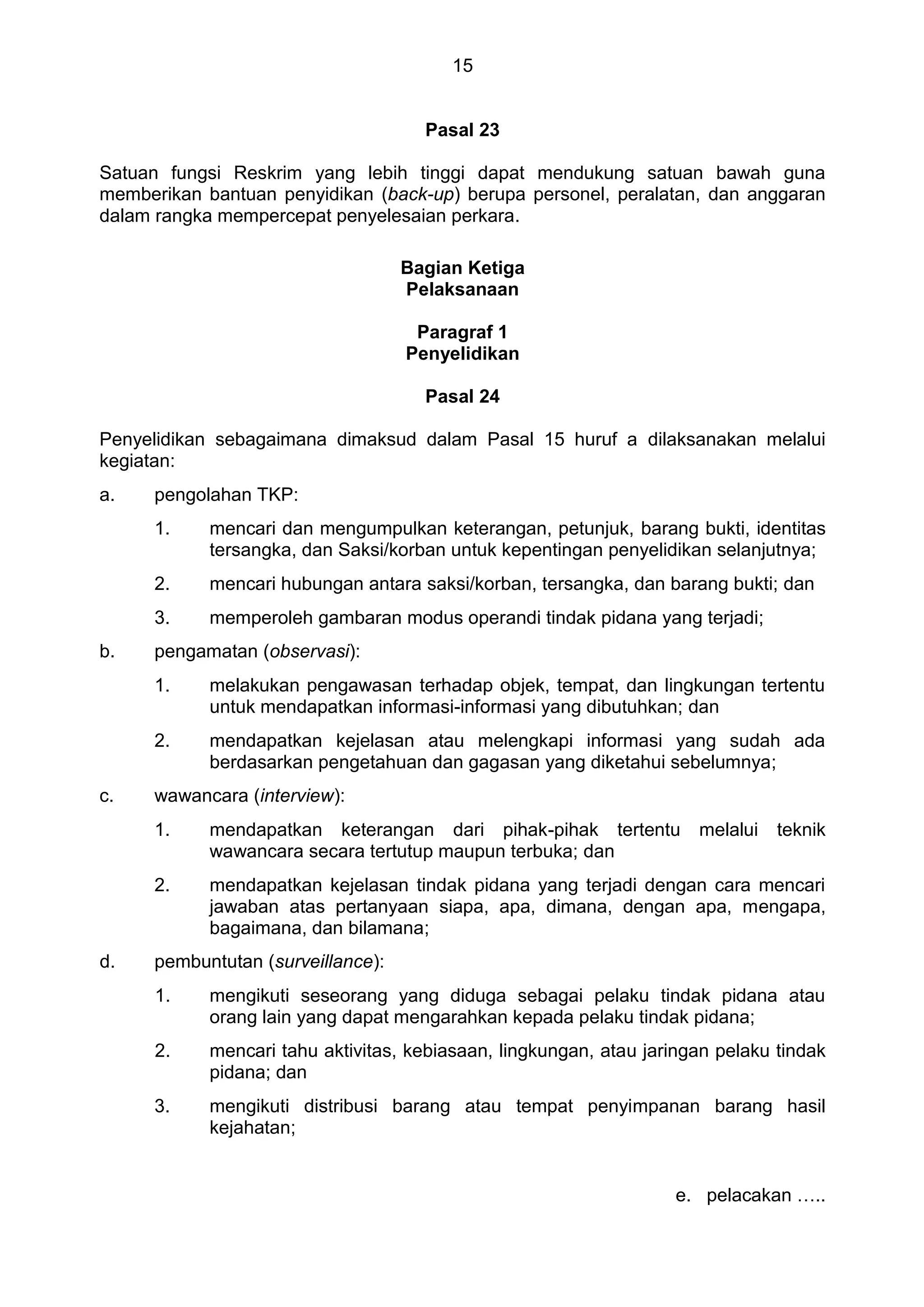 Perka Polri No.14 Thn.2012 ttg Manajemen Penyidikan Tindak Pidana | PDF