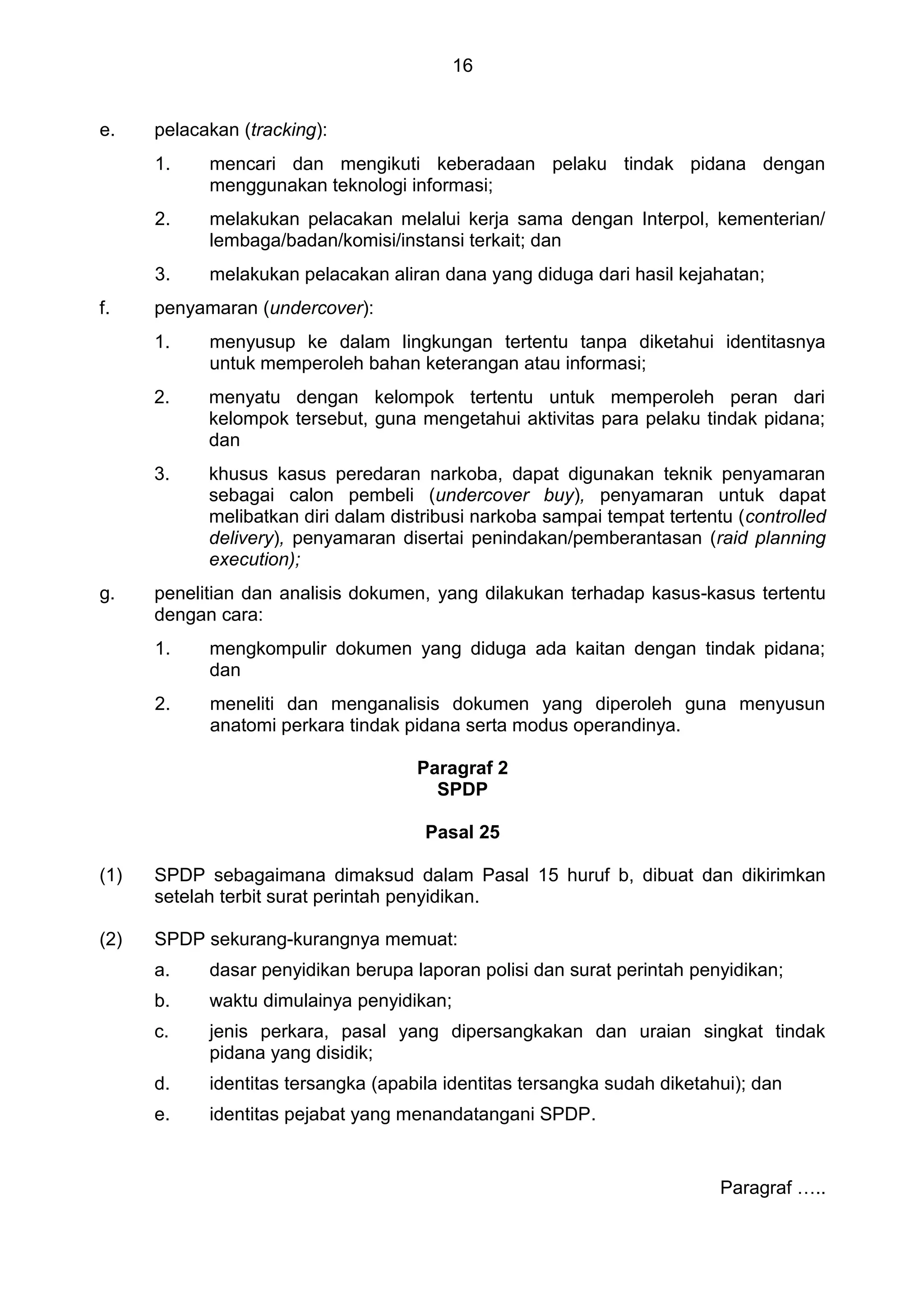 Perka Polri No.14 Thn.2012 ttg Manajemen Penyidikan Tindak Pidana | PDF