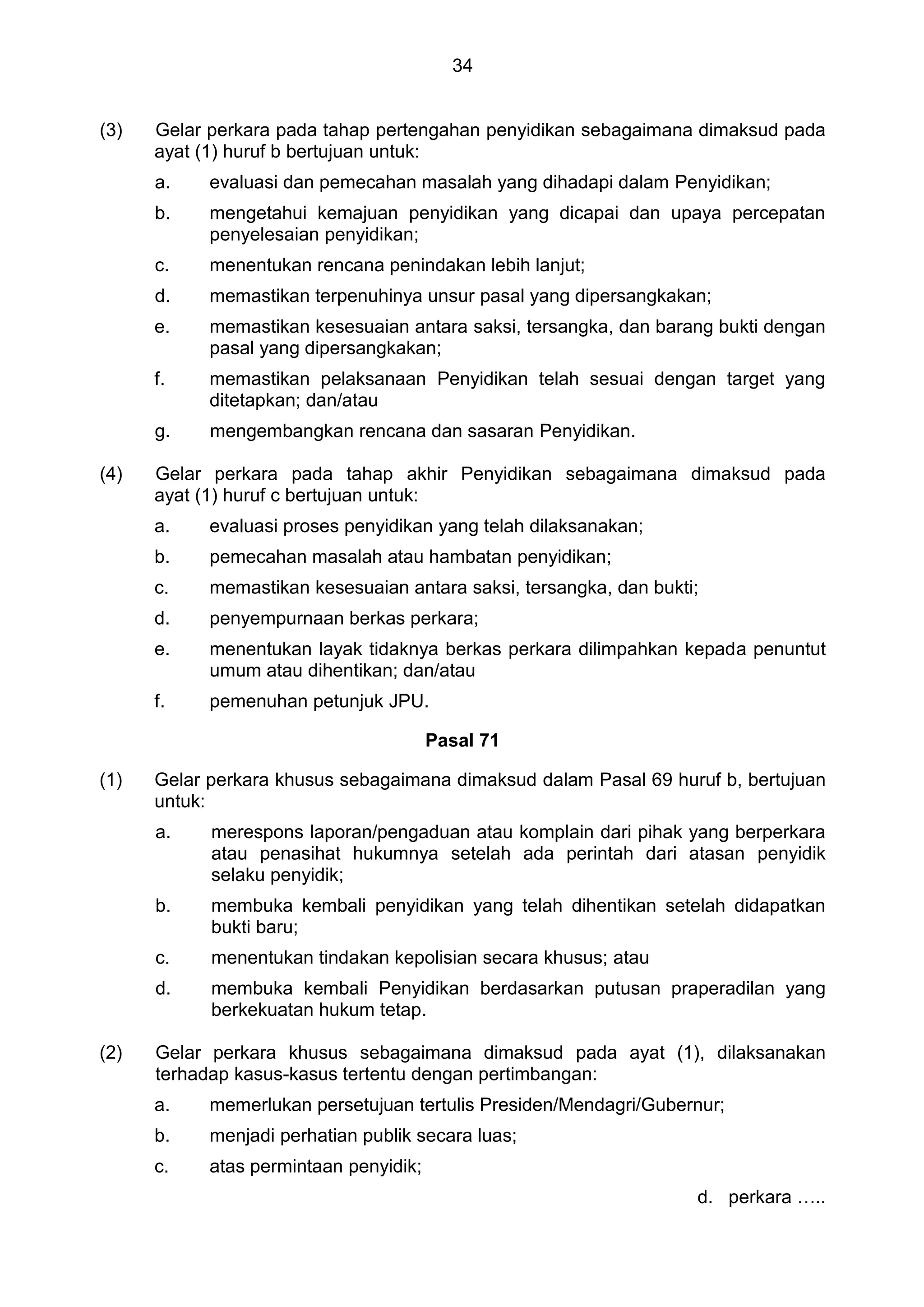 Perka Polri No.14 Thn.2012 ttg Manajemen Penyidikan Tindak Pidana | PDF