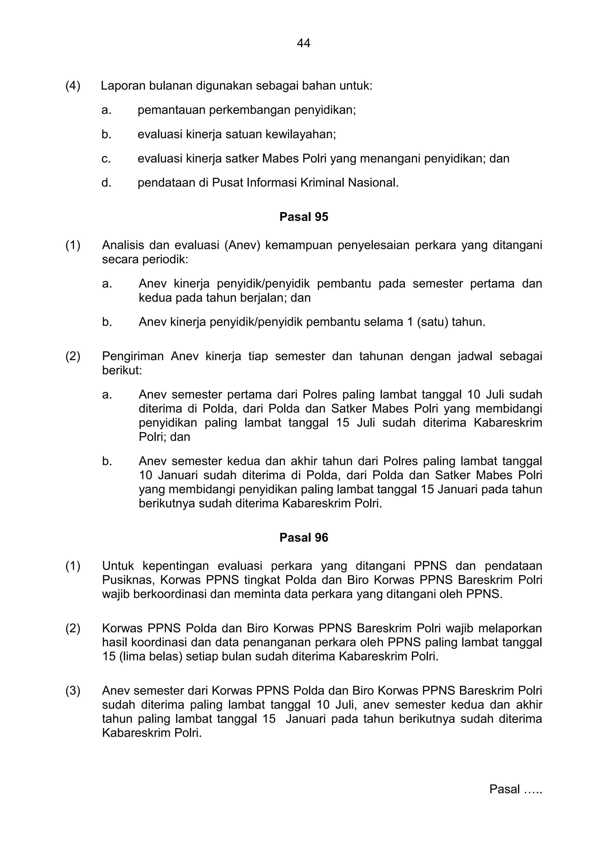 Perka Polri No.14 Thn.2012 ttg Manajemen Penyidikan Tindak Pidana | PDF