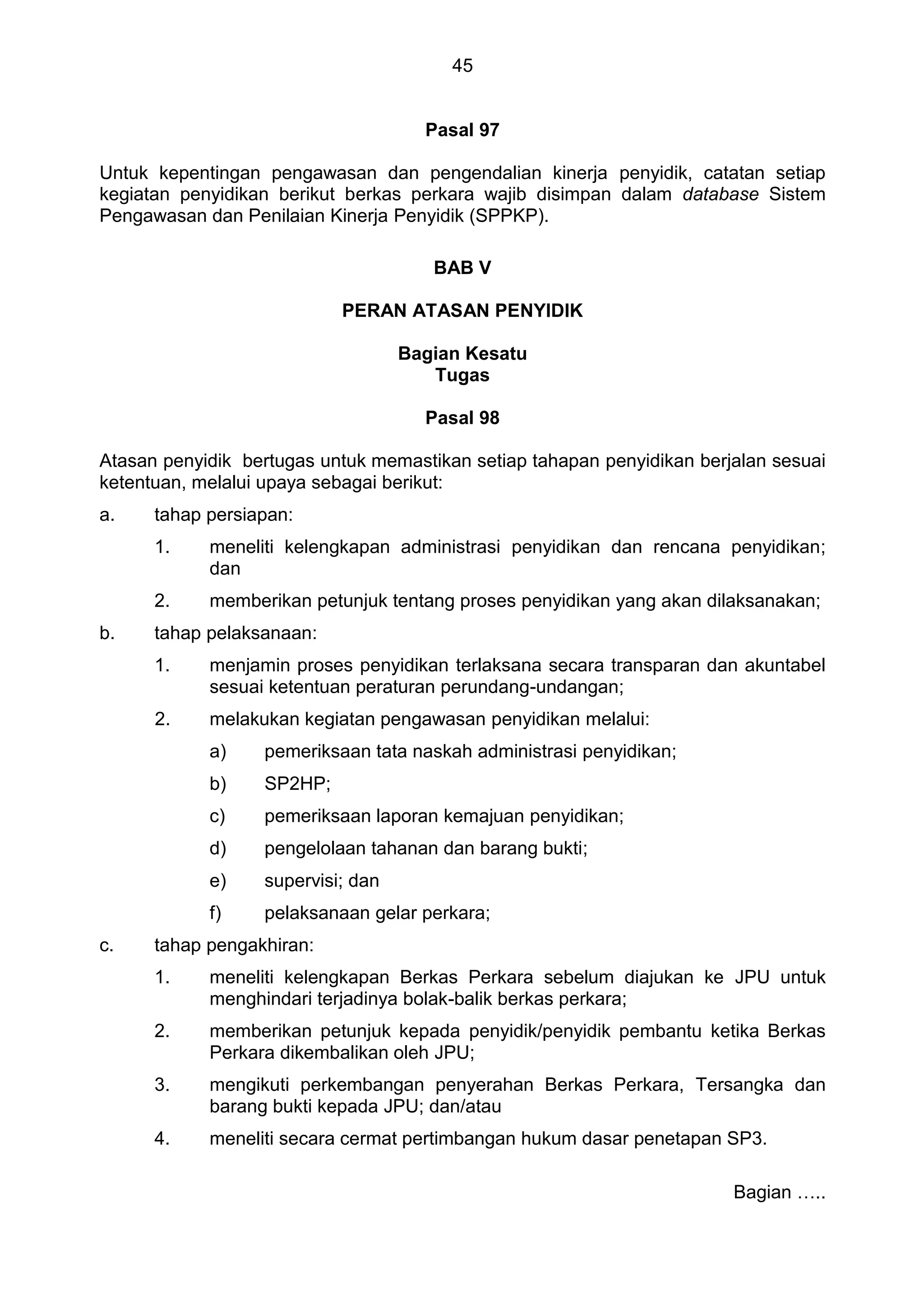 Perka Polri No.14 Thn.2012 ttg Manajemen Penyidikan Tindak Pidana | PDF