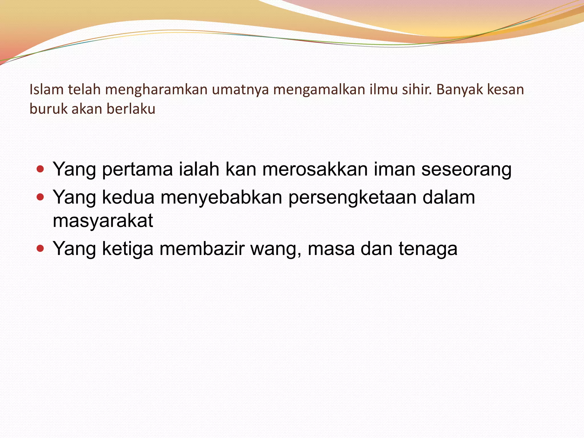 Perkara perkara yang membatalkan iman | PPTX