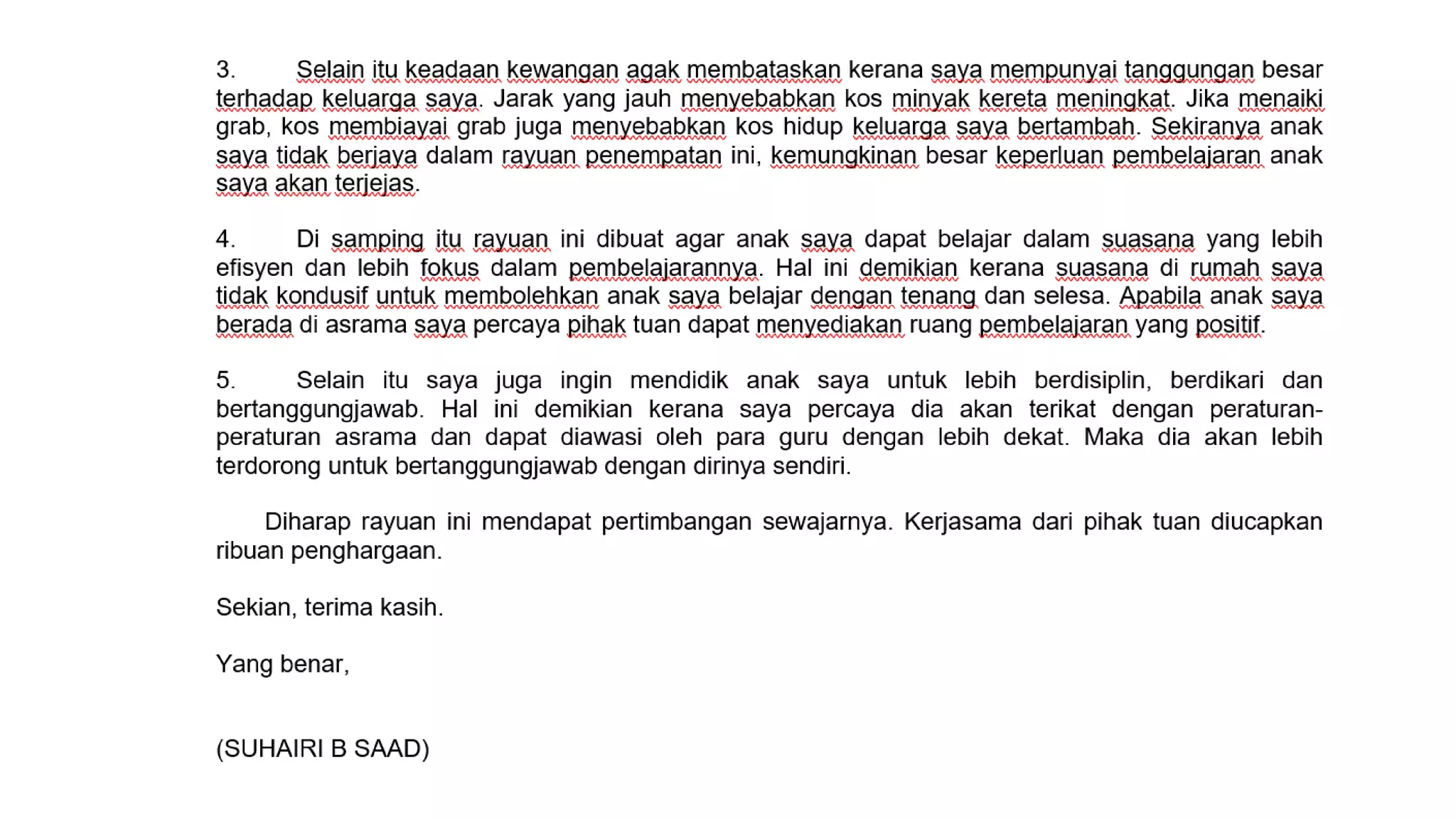 perkara perlu ada dalam surat rayuan masuk asrama.pptx