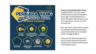 Perkara Yang Membatalkan Puasa | PPT