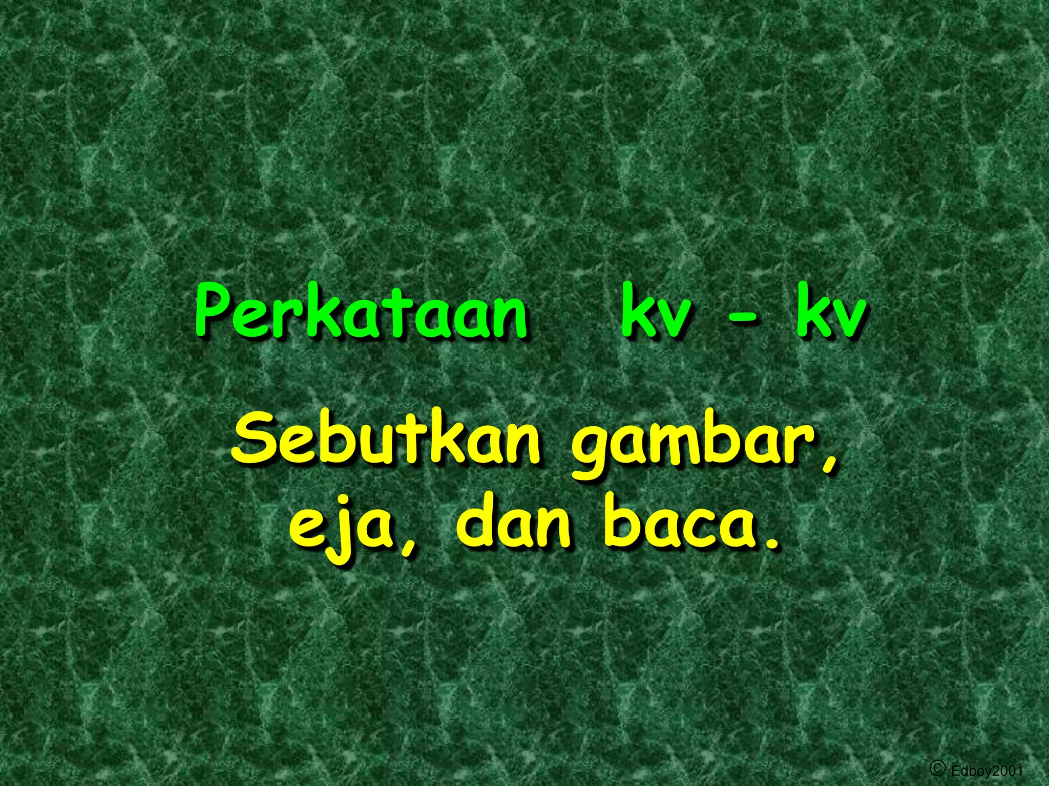 Perkataan kv---kv | PPT