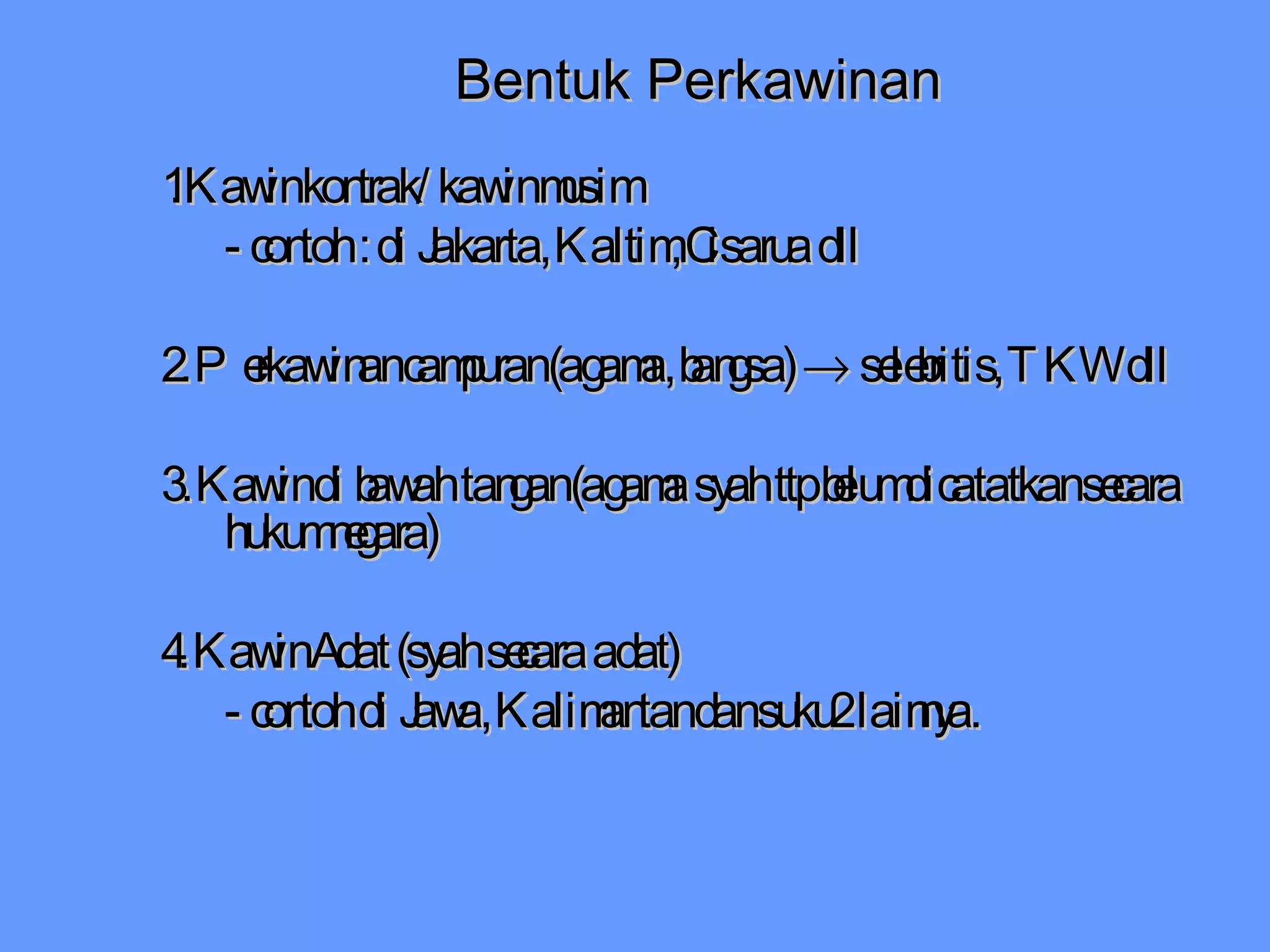 Perkawinan dan perceraian dalam demografi | PPT