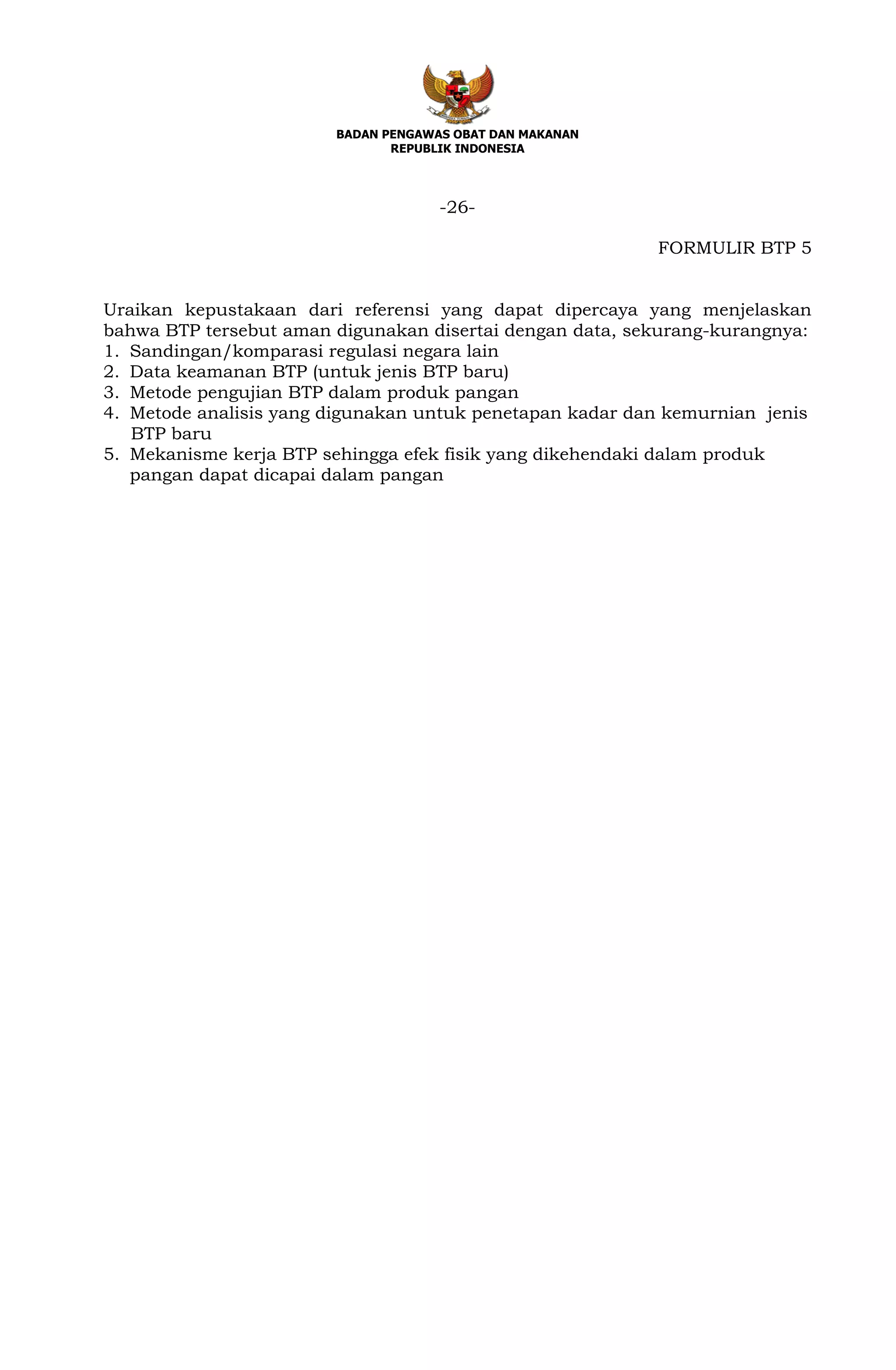 Per kbpom no 16 tahun 2013 tentang batas maksimum penggunaan bahan tambahan pangan garam ...