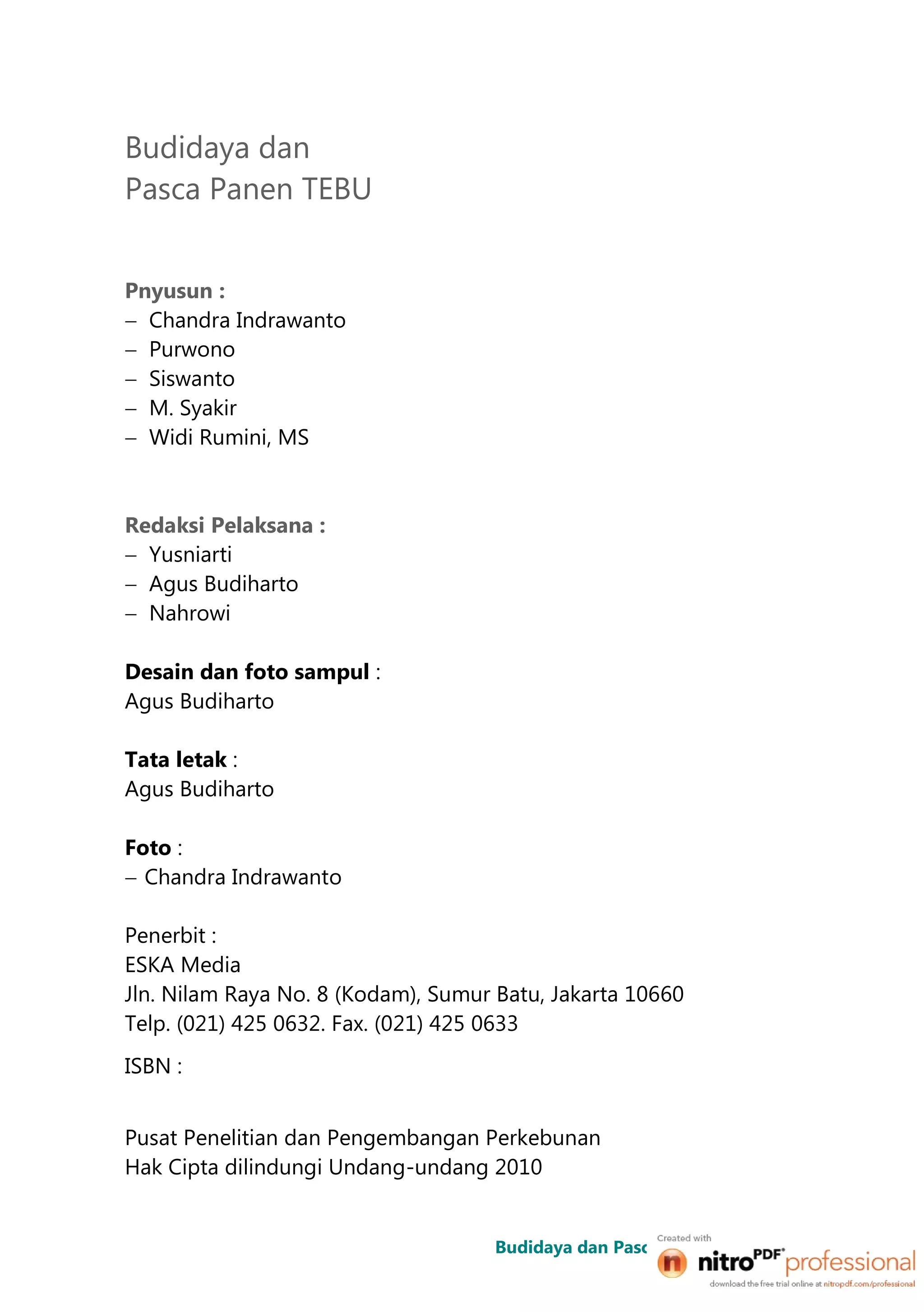 Perkebunan budidaya tebu | PDF