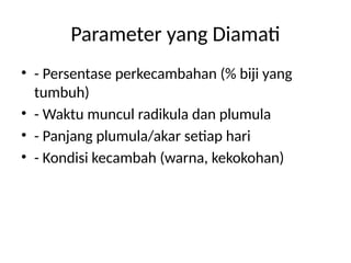 proses Perkecambahan pada tanaman berbiji | PPTX