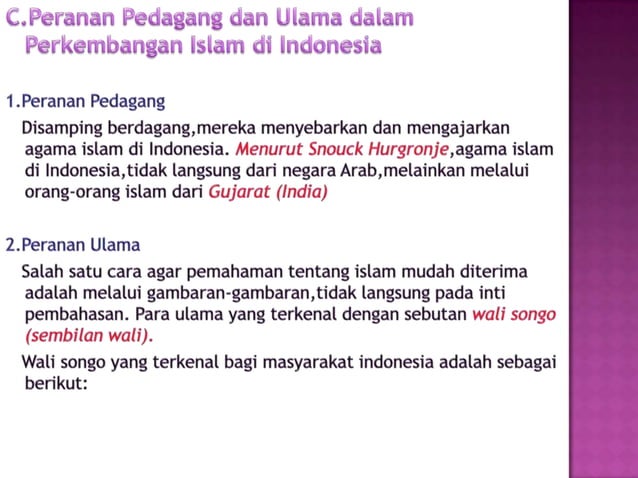 Perkembangan masyarakat pada masa islam di indonesia | PPT