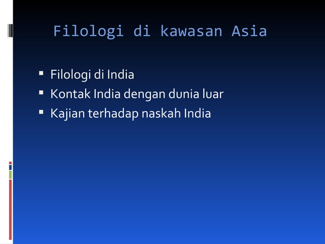 Perkembangan filologi | PPT