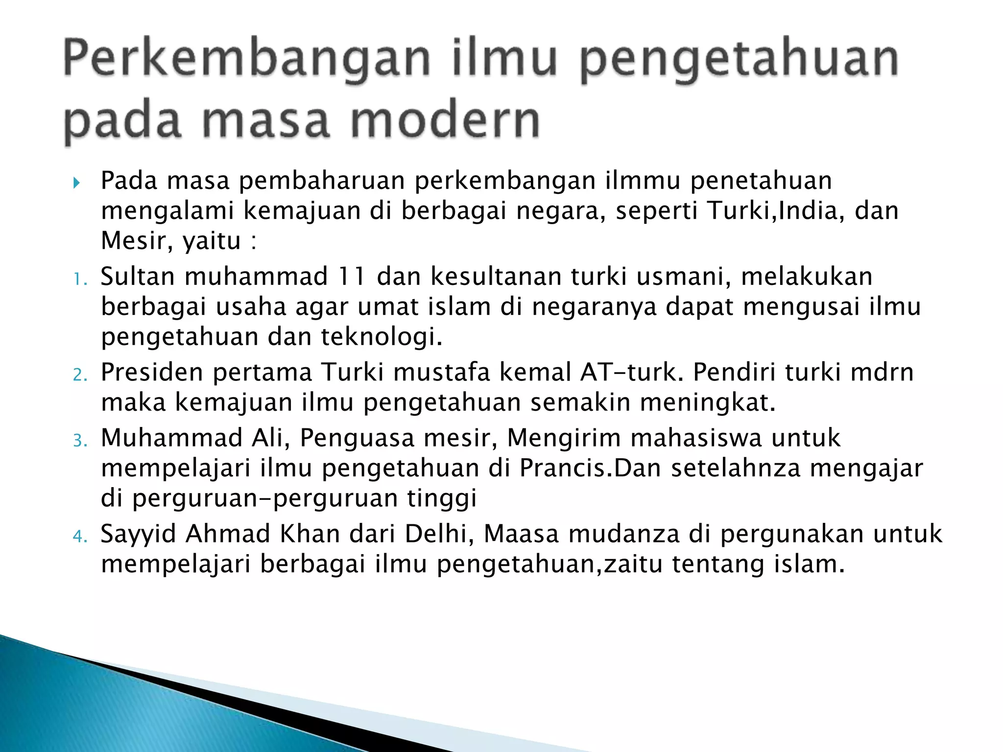 PPT Perkembangan islam-pada-masa-modern | PPTX