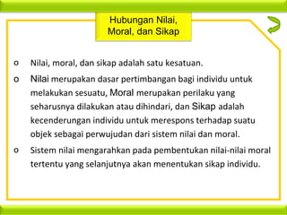 Perkembangan nilai,-moral,-dan-sikap | PPT