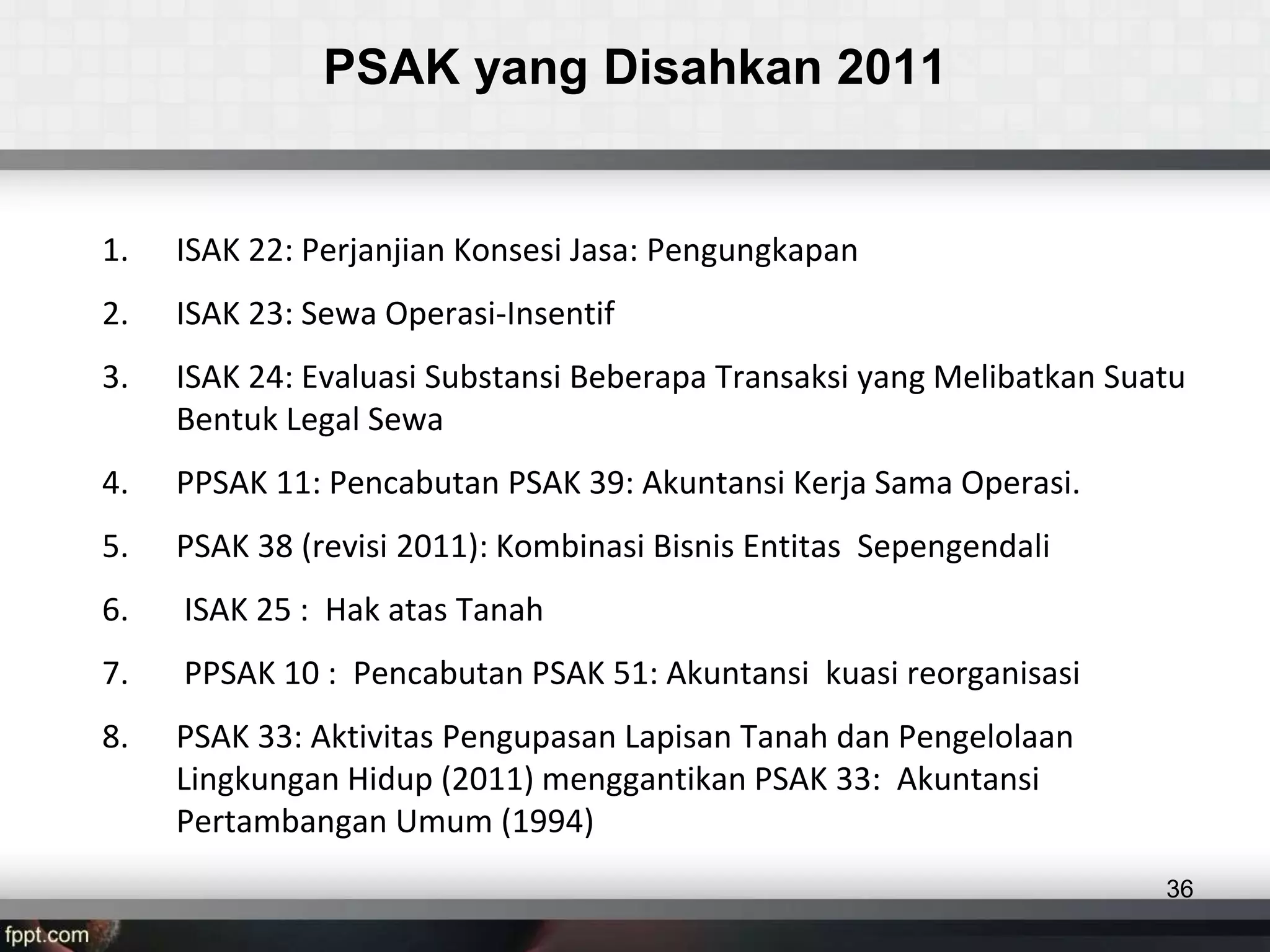 Perkembangan psak-0310013-overview | PPT