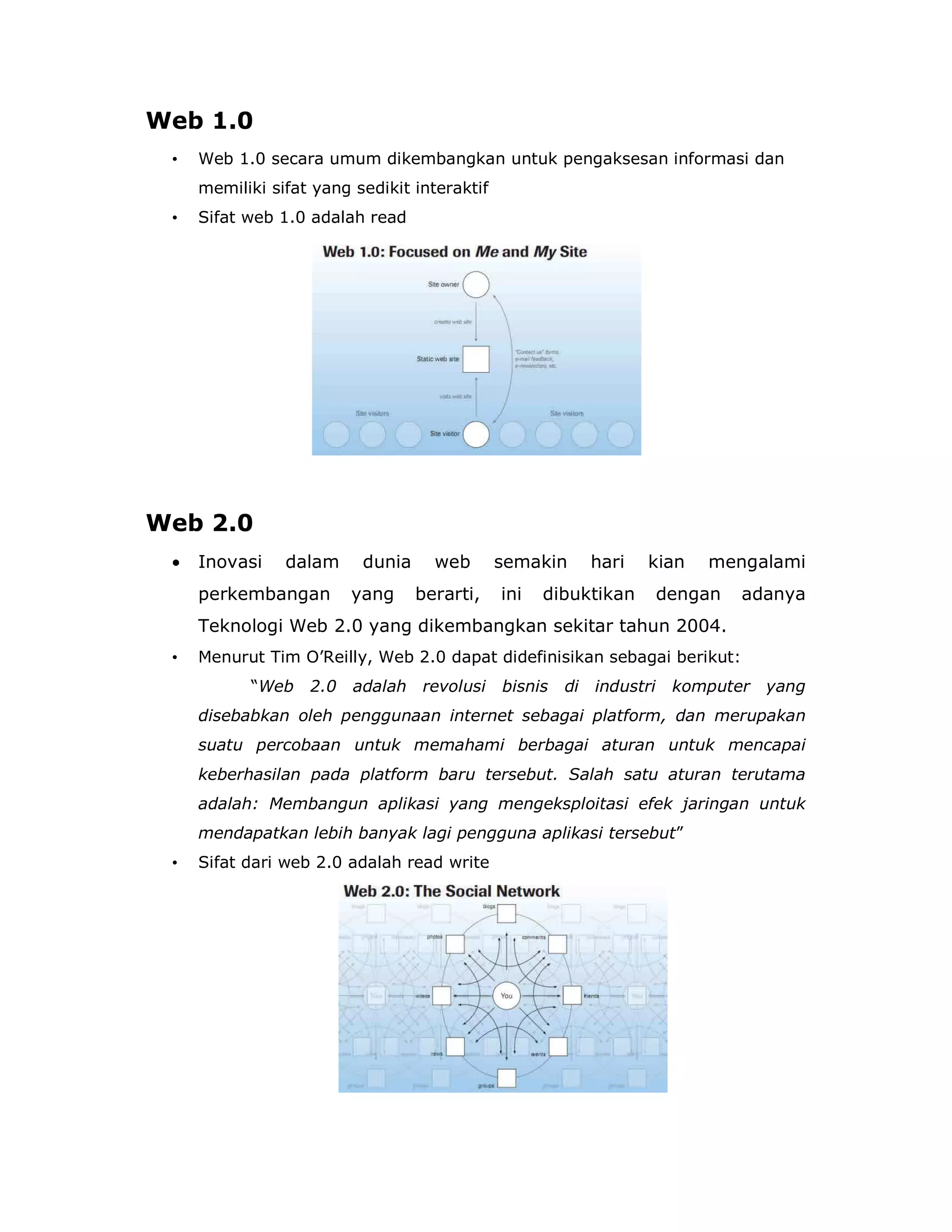 Perkembangan teknologi web | PDF