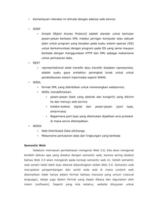 Perkembangan teknologi web | PDF