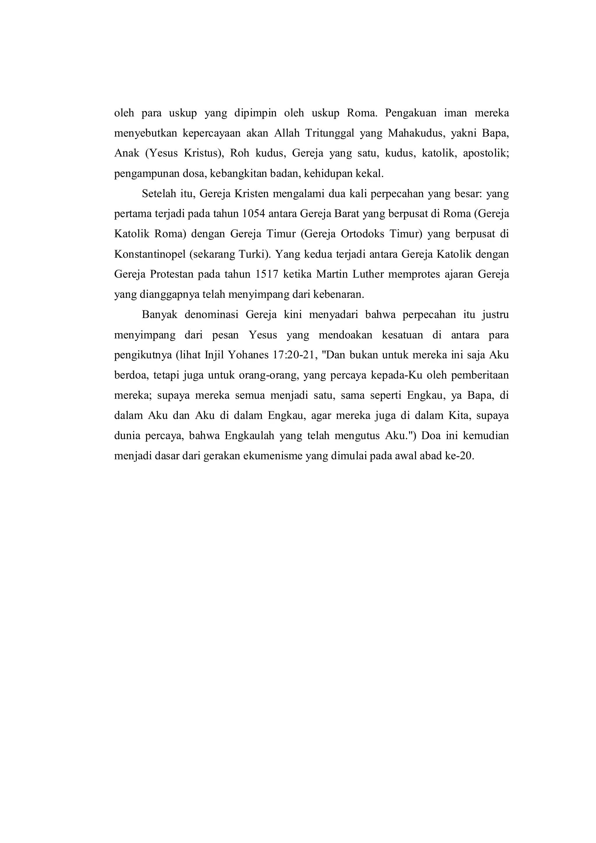 Perkembangan agama kristen protestan | PDF