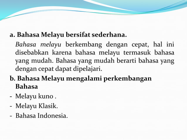Sejarah Perkembangan bahasa melayu sebagai bahasa indonesia | PPTX