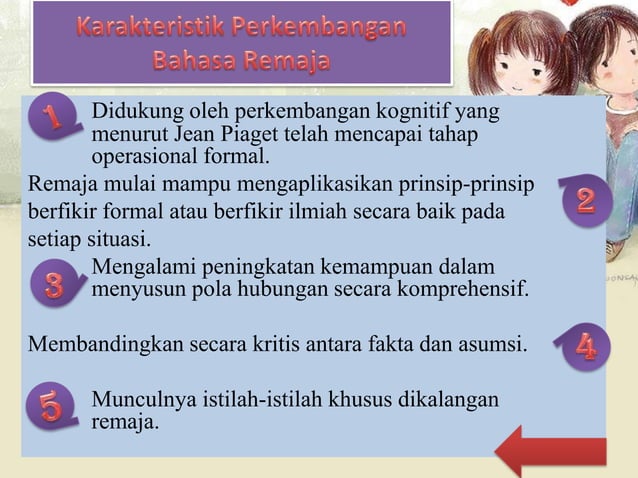Perkembangan Bahasa Remaja | PPTX