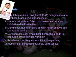 Perkembangan Biologi Dan Kognitif Remaja | PPT